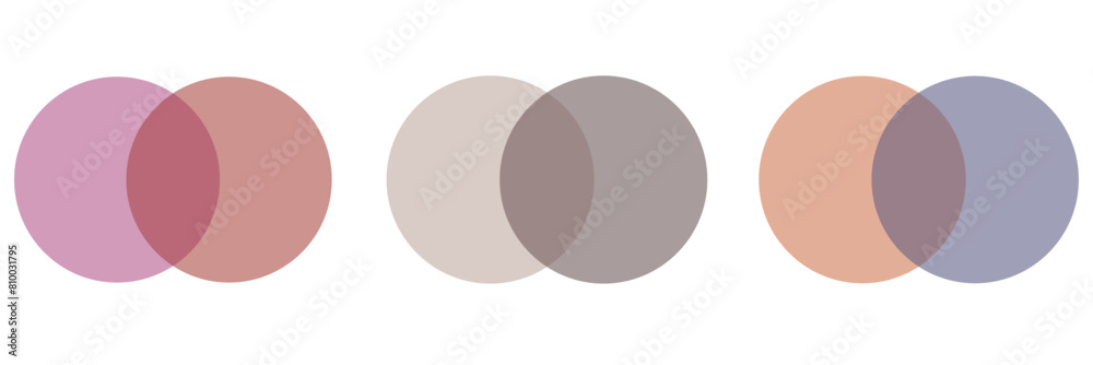 Venn diagram three overlapping circles chart. Business presentation ...
