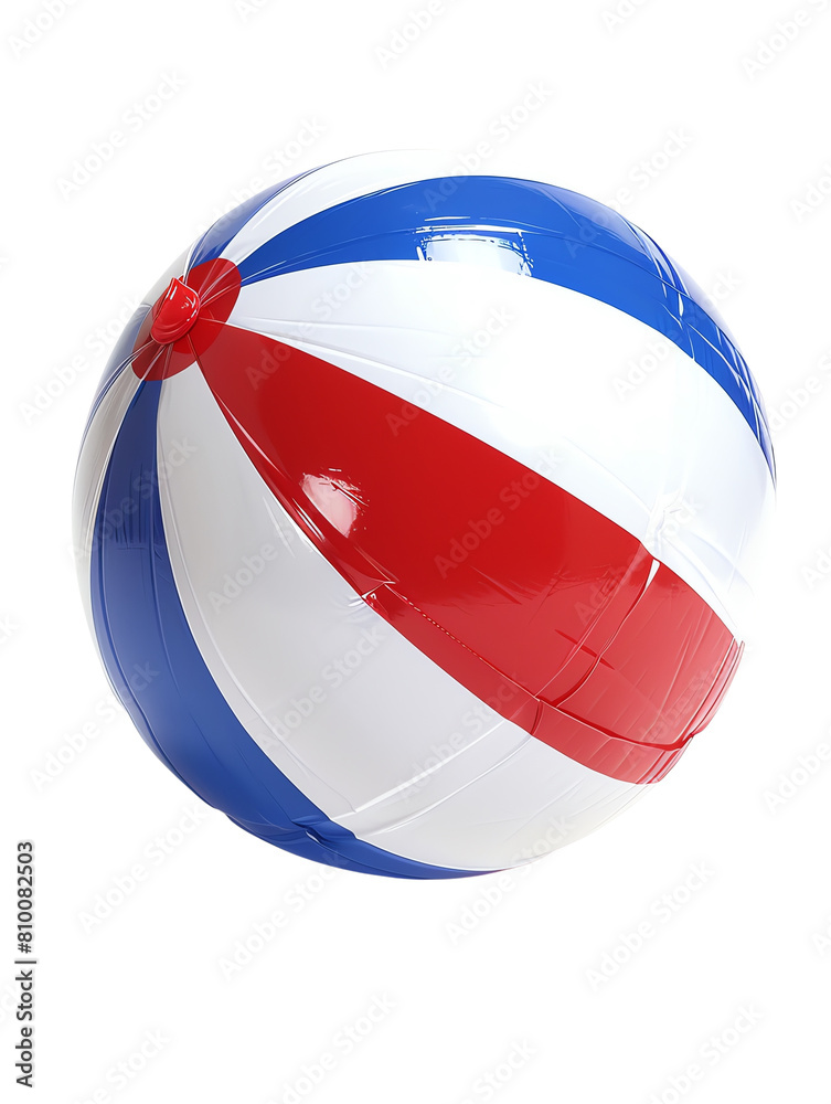 Beach ball clipart inflated and ready for play Stock Photo | Adobe Stock
