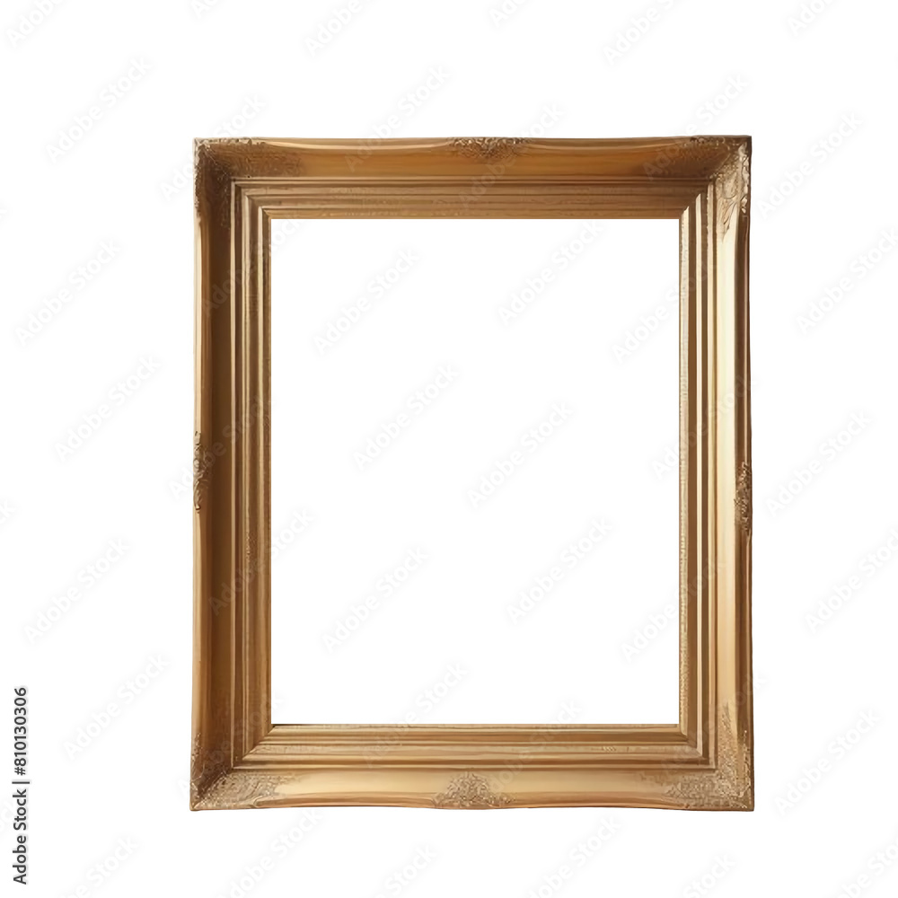 TRANSPARENT PNG ULTRA HD 8K An empty, plain painting frame rests at the ...