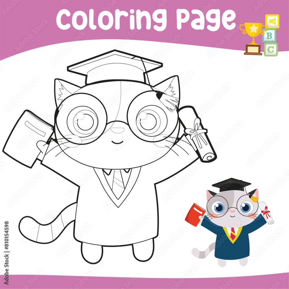 Coloring worksheet page. Educational printable coloring worksheet ...
