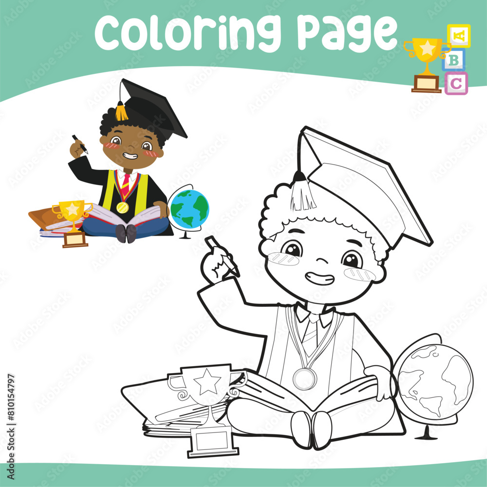 Coloring worksheet page. Educational printable coloring worksheet ...