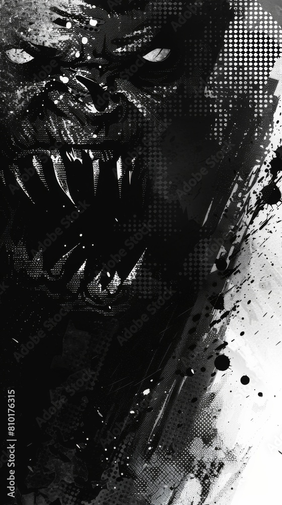 Horror background design, horrific and scary wallpaper Stock ...