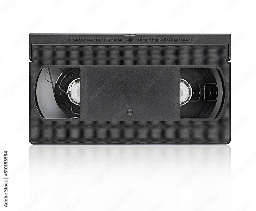 VHS Tape. Old VHS Video Tape with Copy Space Isolated on White ...