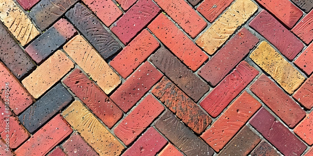 brick pavement - stone patterned walkway Stock Photo | Adobe Stock