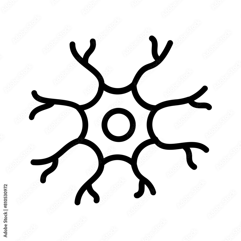 Vector black line icon for Nerve entrapment Stock Vector | Adobe Stock