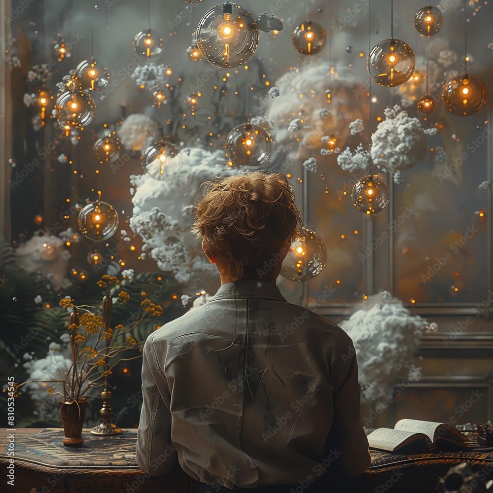 Illustrate the intersection of surrealism and psychology through a ...