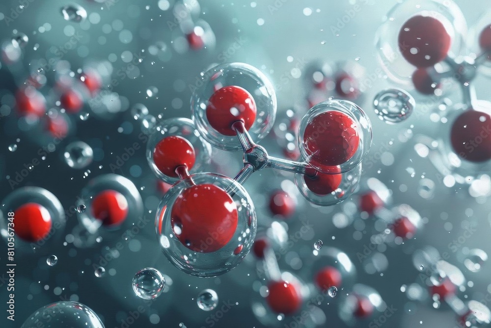 Visual representations of chemical reactions and molecular bonding ...