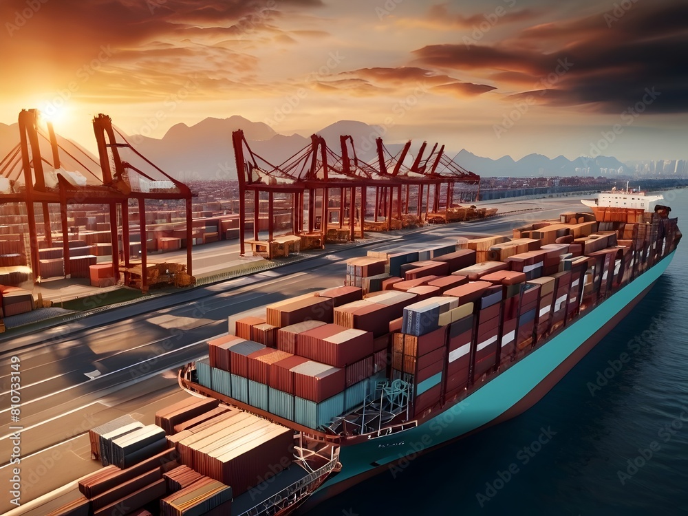 logistics background Stock Photo | Adobe Stock