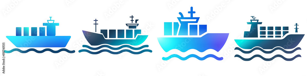 Cargo clipart collection, symbol, logos, icons isolated on transparent ...
