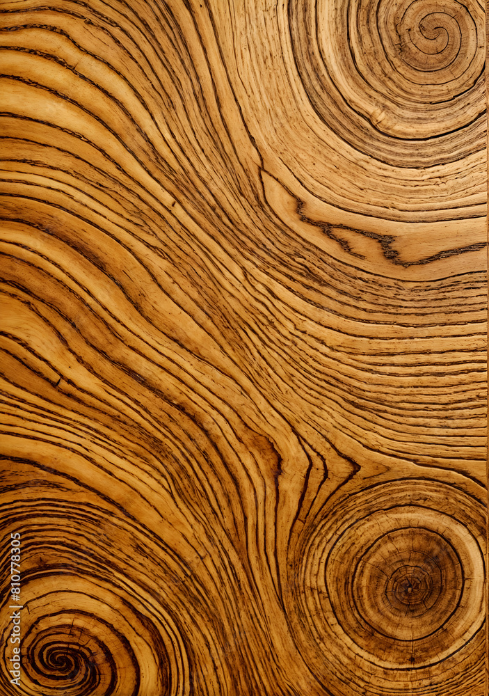 Organic wood texture with tree rings. A smooth wooden texture ...