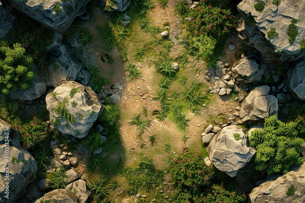 Stock-Illustration „DnD Battlemap battlemap, wilderness, terrain ...