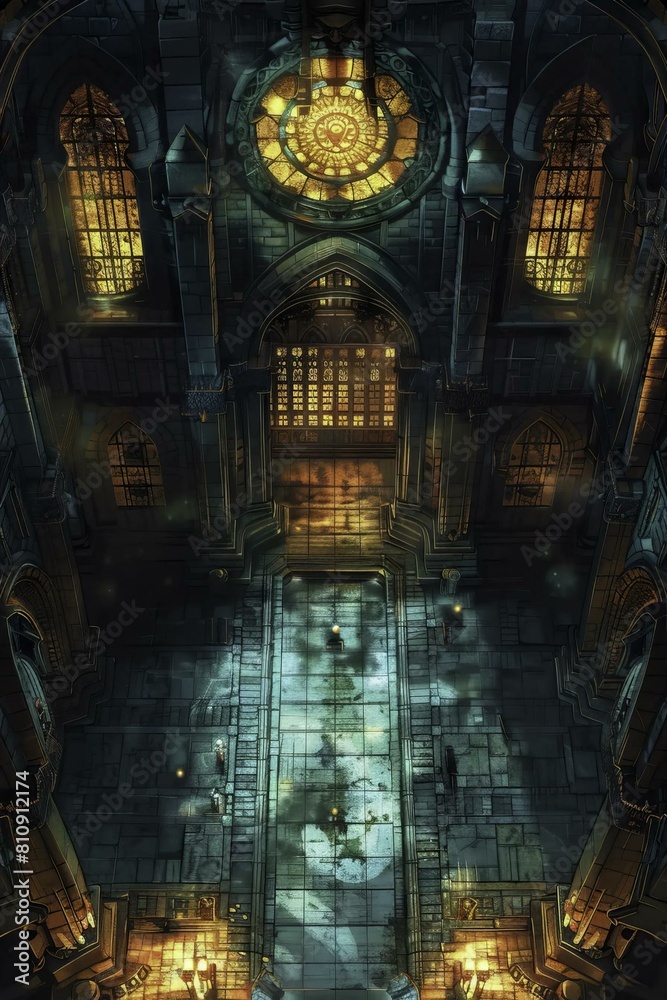 DnD Battlemap church, eternal, eclipse, mysterious, ancient, building ...