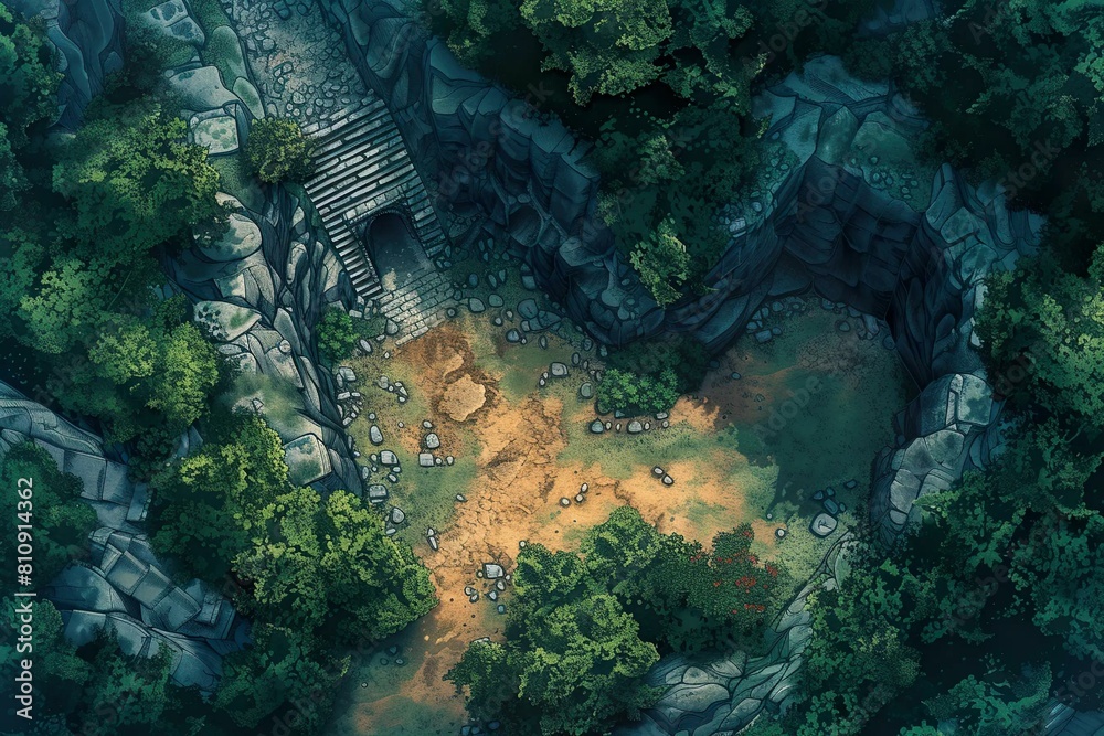 DnD Battlemap dwarves, mines, battlemap, ancient, underground ...