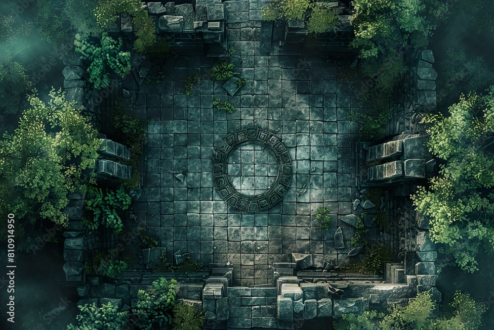DnD Battlemap Forgotten Vault Battlemap: An abandoned vault map ...