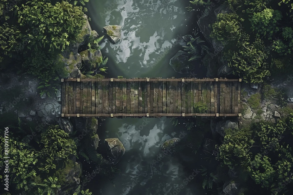 DnD Battlemap bridge, sturdy, scenic, battle, map, tabletop Stock ...