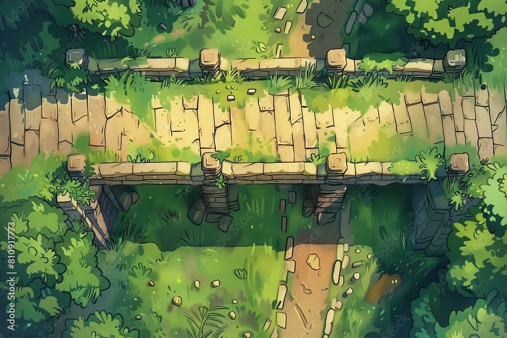 DnD Battlemap sturdy, bridge, battle, map, RPG, tabletop Stock ...