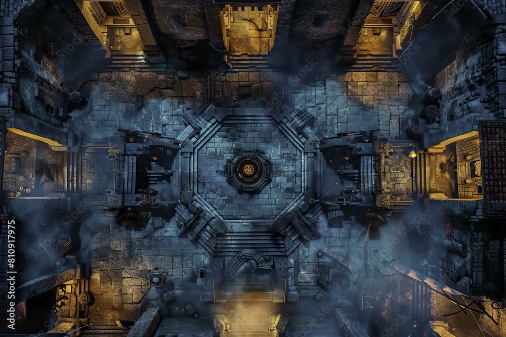 DnD Battlemap titans, battlemap, detailed, fantasy, battles, map Stock ...