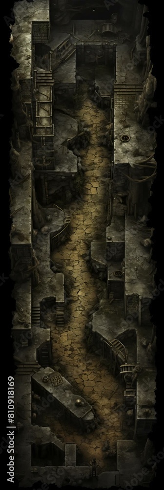 DnD Battlemap serpent, lurking, twisted, catacombs, mysterious, danger ...