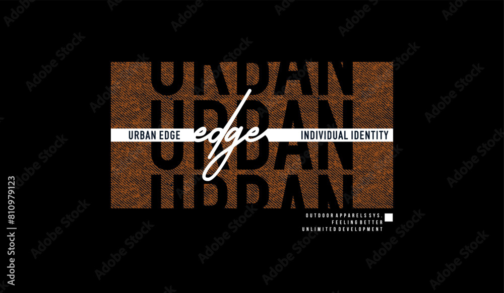 Urban edge, identity, abstract typography motivational quotes modern ...