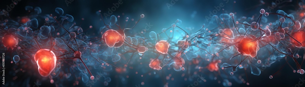 3D rendered image of a neutrophil trapping bacteria with extracellular ...