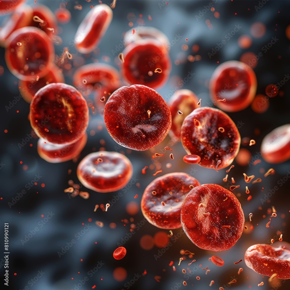 Red blood cells carry oxygen throughout the body.,red blood cells ...