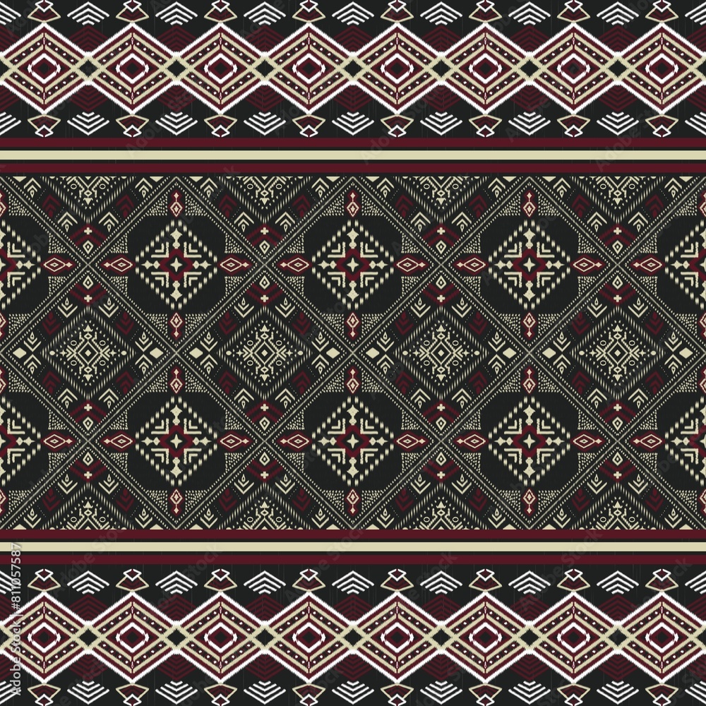 Illustration Stock Aztec Pattern SVG, Border Svg, Tribal Svg, Indian ...