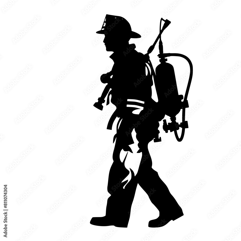 Vetor Firefighter Clipart, Fire Department Svg, Fire Truck Svg ...