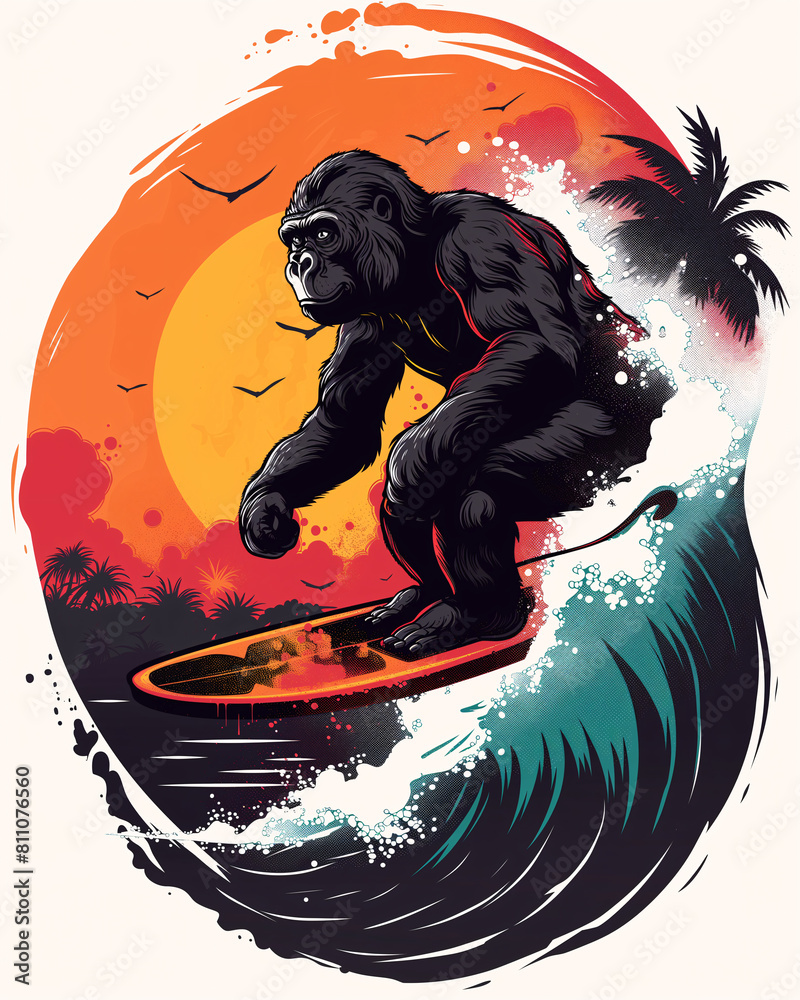 The design features a series of illustrations showcasing different ...
