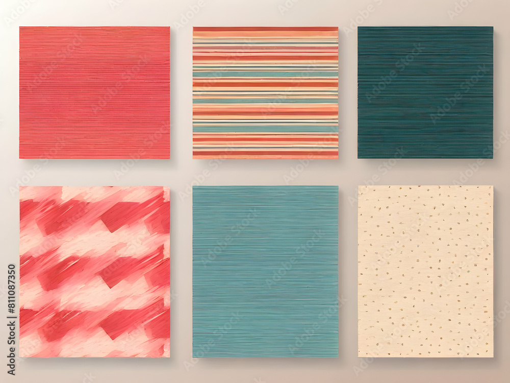 set of sheets texture, pattern, design, paper, set, vector, vintage ...