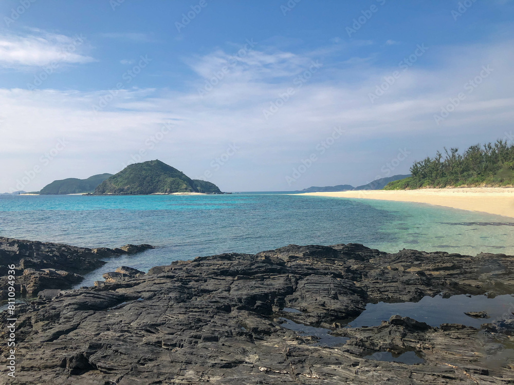 Furuzamami Beach is located on the island of Zamami which is located ...