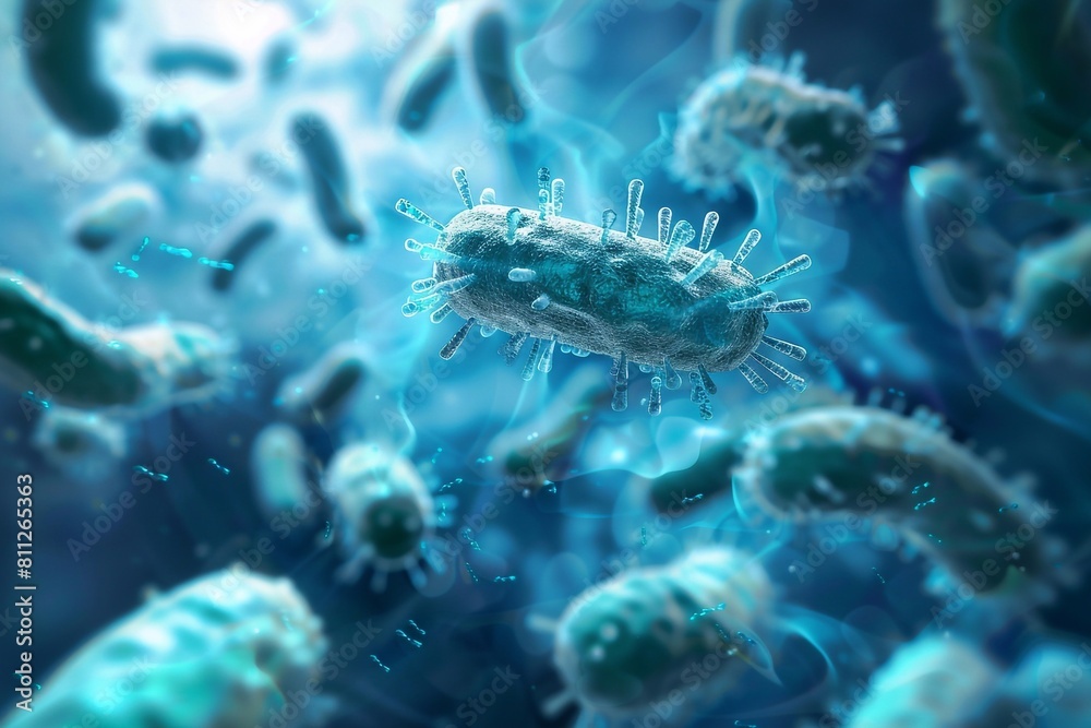 Stock-Illustration „Study about antibiotic Resistance as a pathogen ...