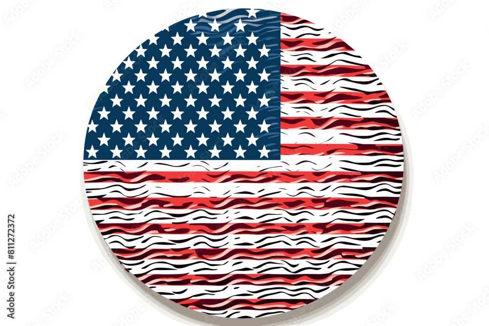 Flag of USA, The United States of America. American national symbol in ...