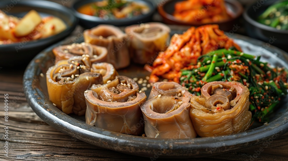 korea traditional beef intestine food . Generative Ai Stock Photo ...