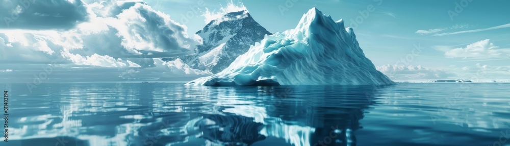 Utilizing the iceberg as a visual metaphor for the vast potential and ...