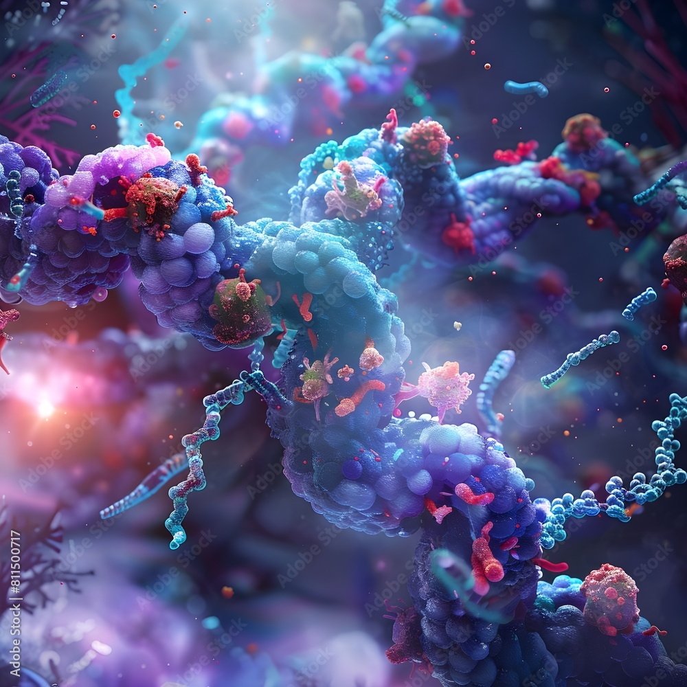 visual representation depicting the molecular process of EGFR ...