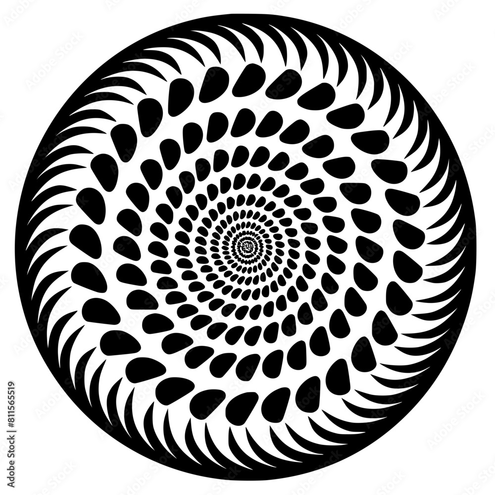 Spiral svg, Abstract squiggle, Squiggly, curvy lines, Monochrome ...