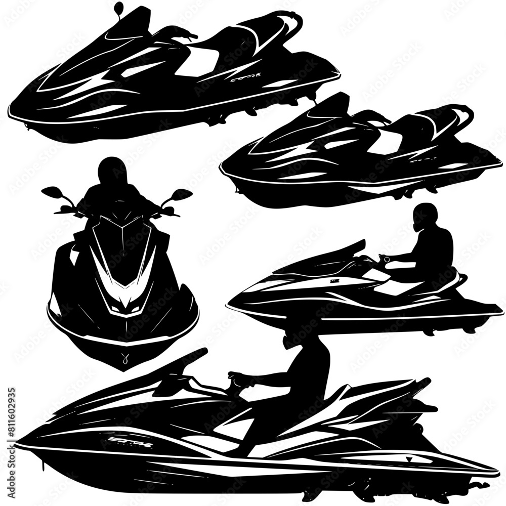 Jet Ski SVG, Jet Ski dxf, Jet Ski png, Jet Ski vector, Jet Ski outline ...