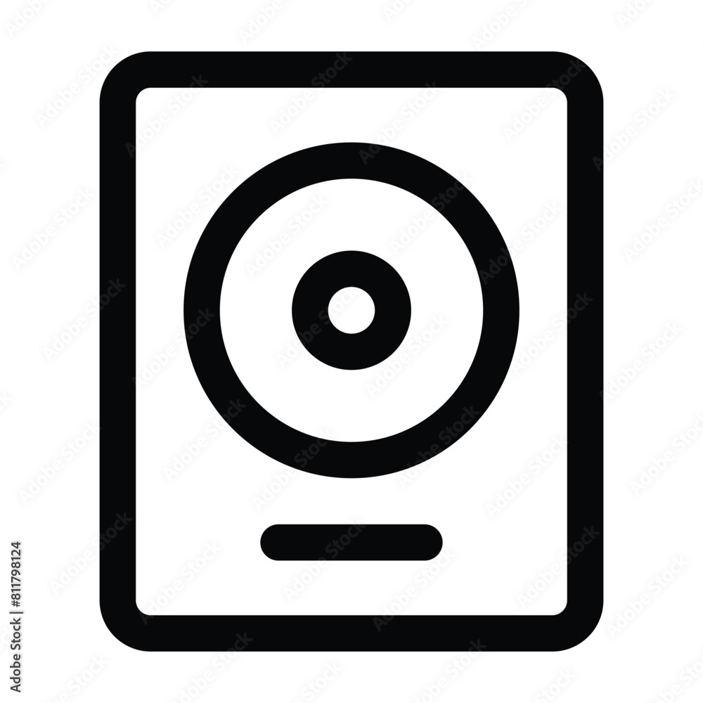 Simple Gold Record icon. The icon can be used for websites, print ...