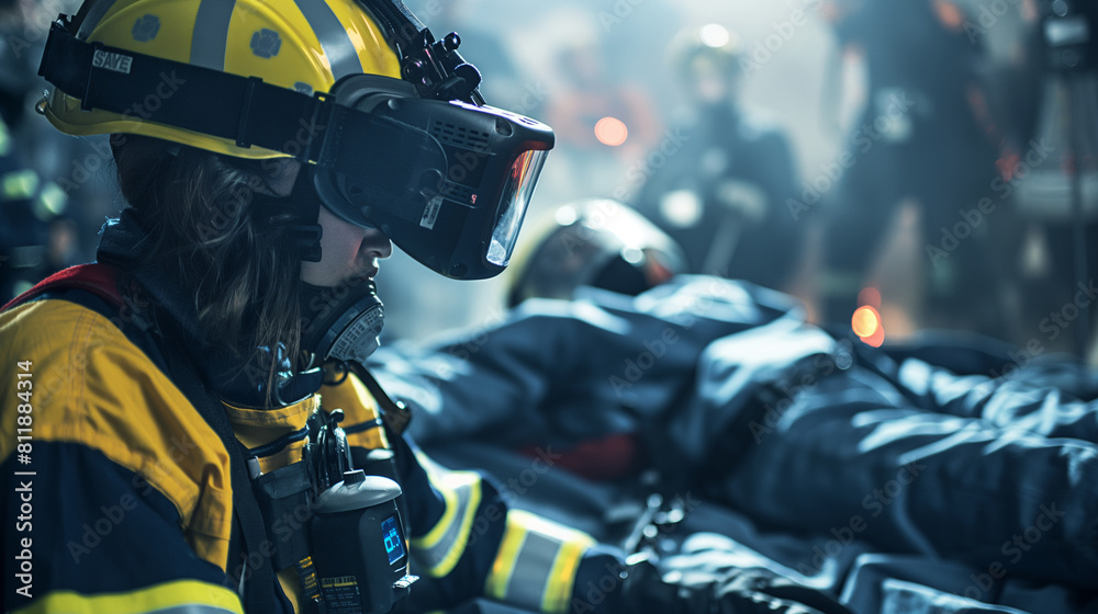 Paramedics don VR gear to undergo realistic disaster response training ...