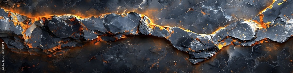 Dramatic Black Marble Texture with Fiery Volcanic Eruption Backdrop ...