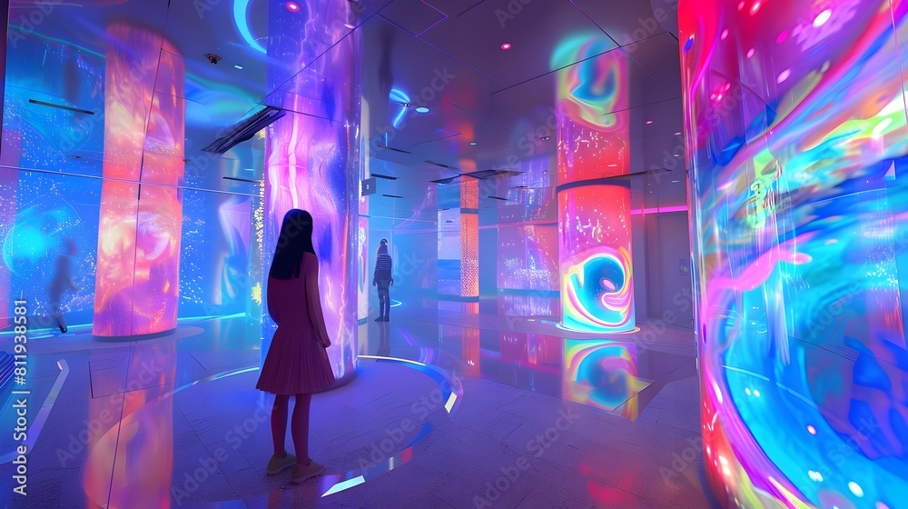 Futuristic Virtual Space with Dynamic Holographic Representation of ...