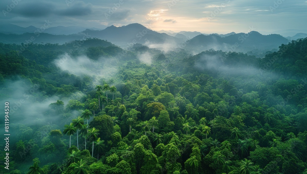 Emphasize the ecological significance of preserving forests, showcasing ...