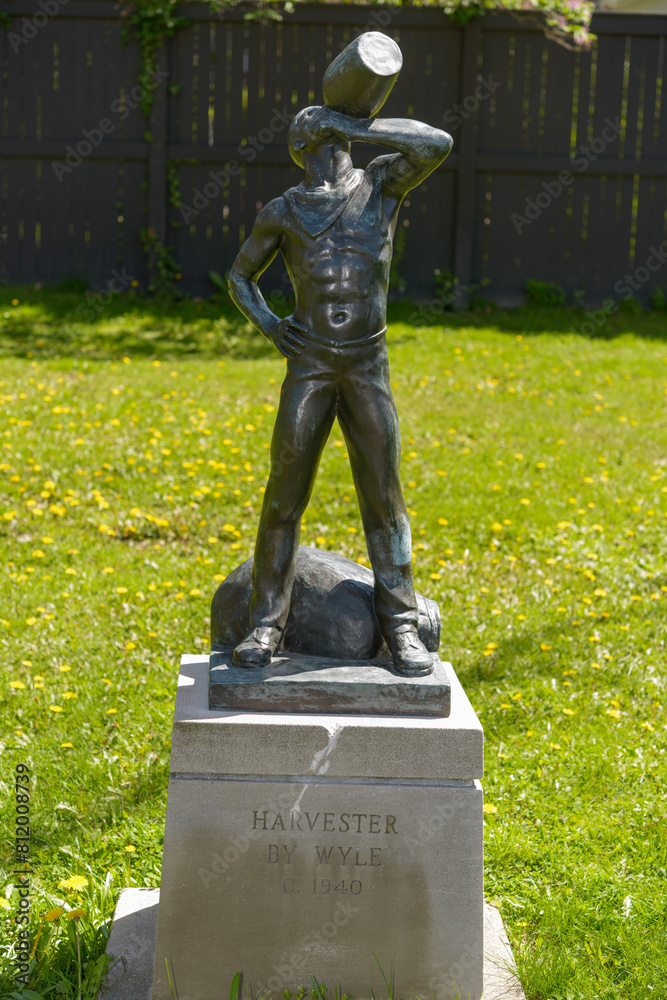 full frontal view of Harvester (1940) by Florence Wyle, Loring - W ...