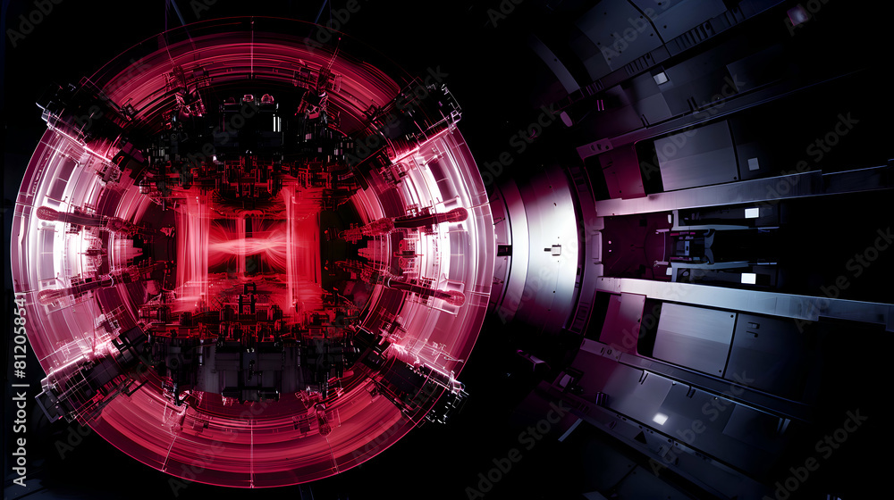 Tokamak Fusion Reactor Core - Futuristic Nuclear Plasma Energy Concept ...