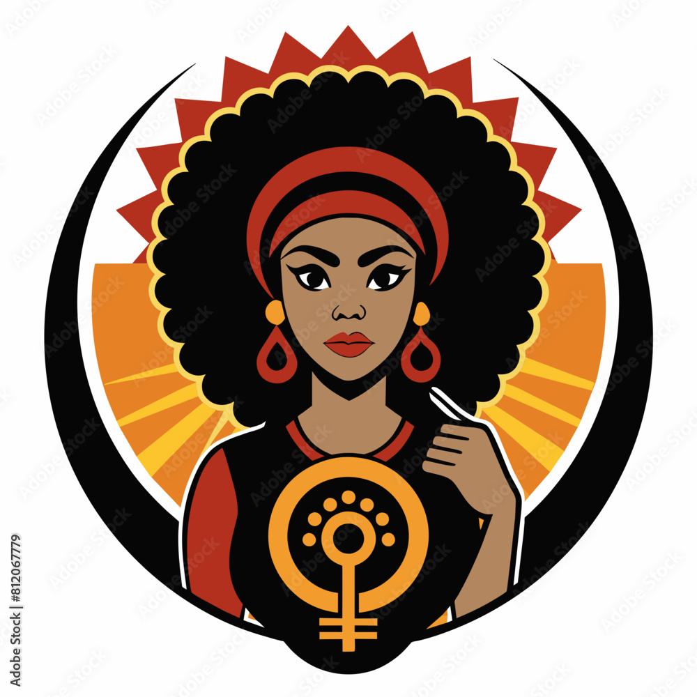 African com black power simbologia Adinkravector illustration Stock ...