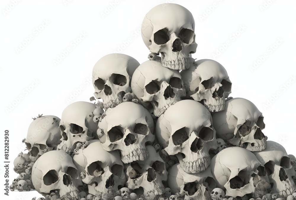 Pile of human skulls Transparent background PNG Pen beautiful pic Stock ...