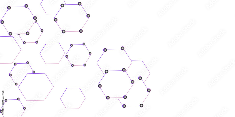 Vector de Stock Abstract hexagon background. Futuristic abstract ...