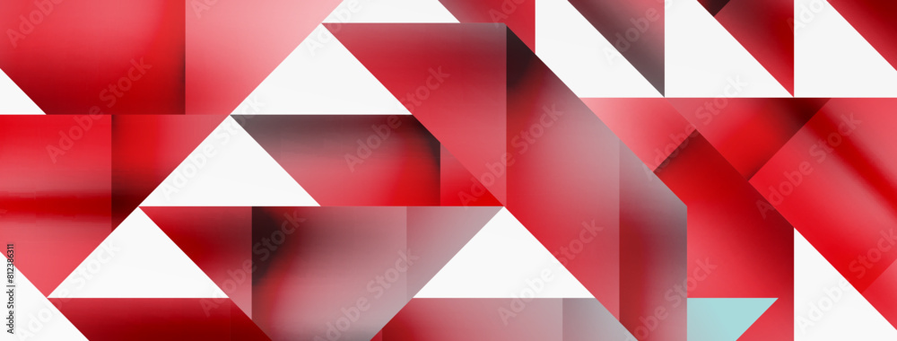 Captivating vector abstraction. Triangles interlock in mesmerizing ...