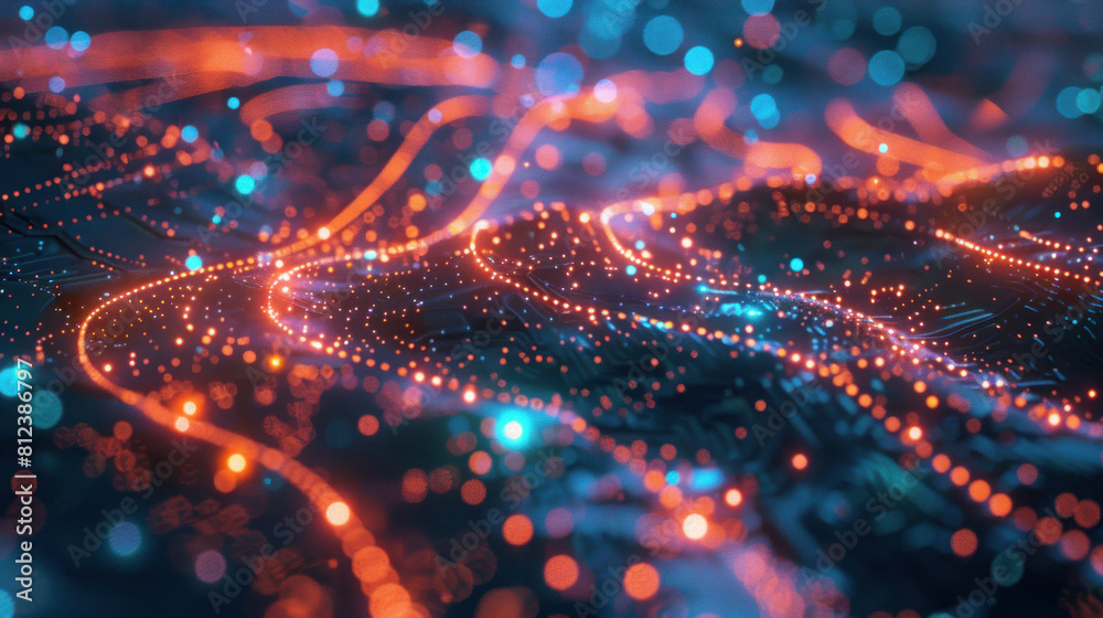 Dynamic visuals depict our interconnected world, where technology ...