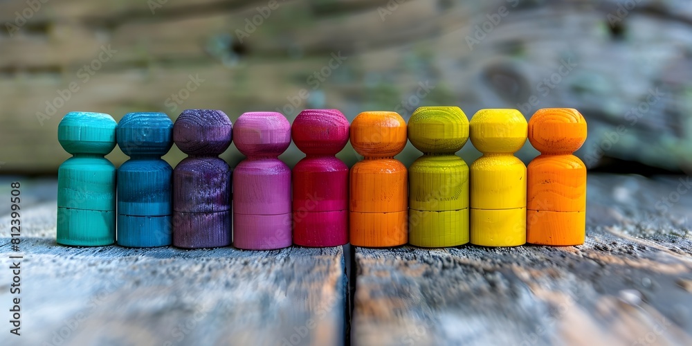 Colorful Wooden Blocks for Inclusive Design Assessment Toolkit Stock ...